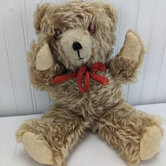 Mary Meyer | Toys | Vintage Mary Teddy Bear Orange Eyes Plush 4 Stuffed ...